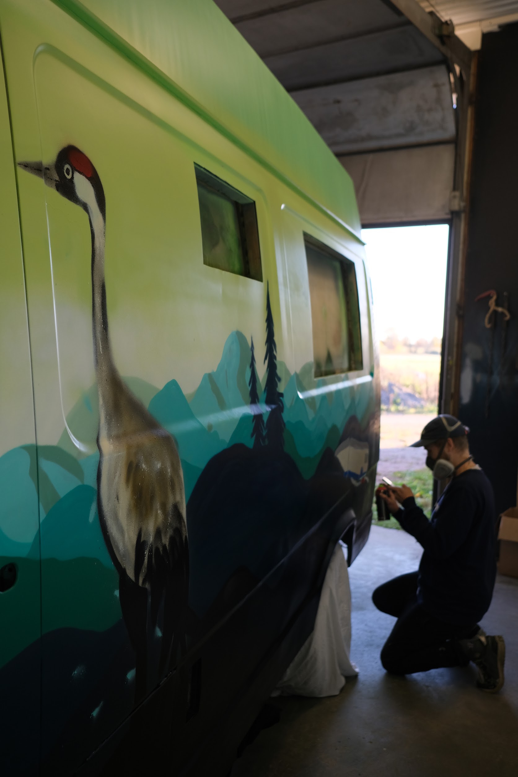 Fordon – Joel Hjort – Graffitikonstnär – Graffiti Mural Göteborg Borås Mark